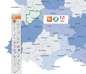 Vector maps. Eps digital files made for Adobe Illustrator