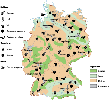 Germany Land Use map | Vector maps